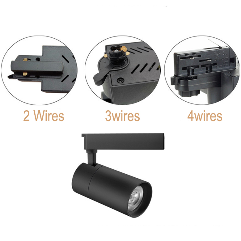 10W 15W 20W LED Track Lights 2 wires single phases - Eurolight