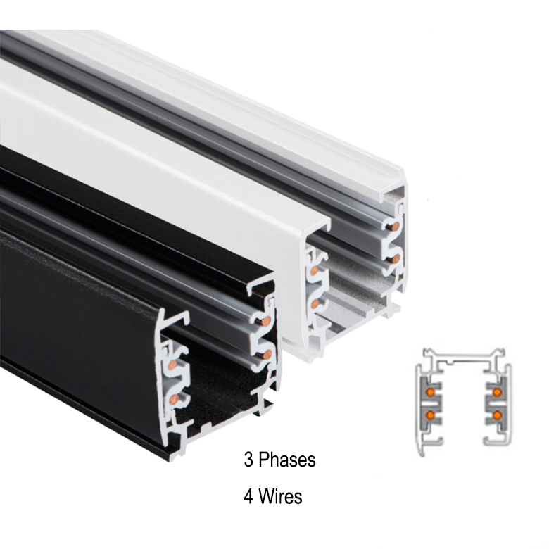 2wires/3wires/4Wires LED Track Rails 1m/2m/3m - Eurolight