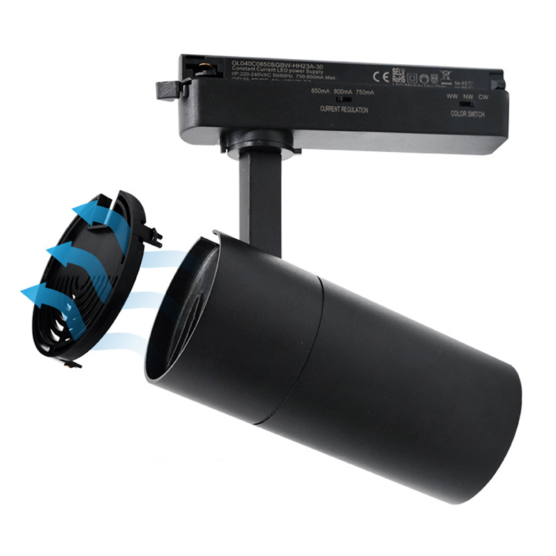 3CCT Selectable LED Track Spotlights 25W 30W 35W - Eurolight