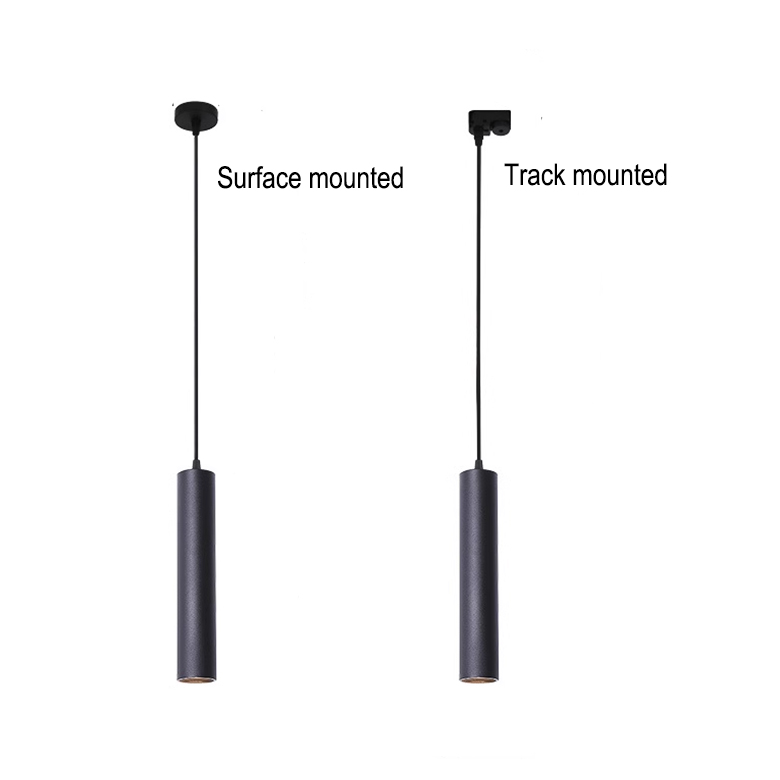 LED Long Cylinder Spotlights Surface/Track Mounted - Eurolight