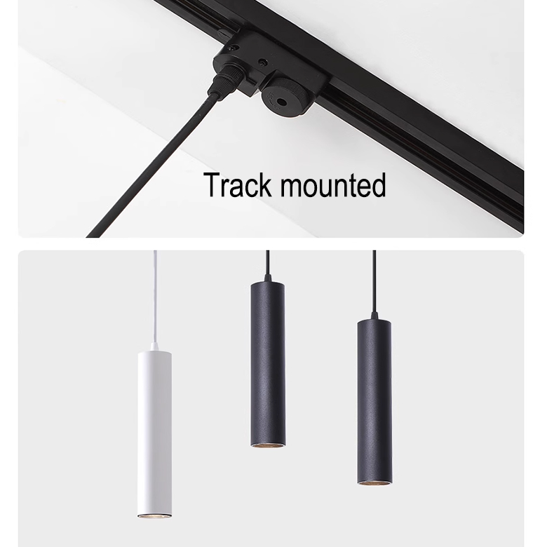 LED Long Cylinder Spotlights Surface/Track Mounted - Eurolight